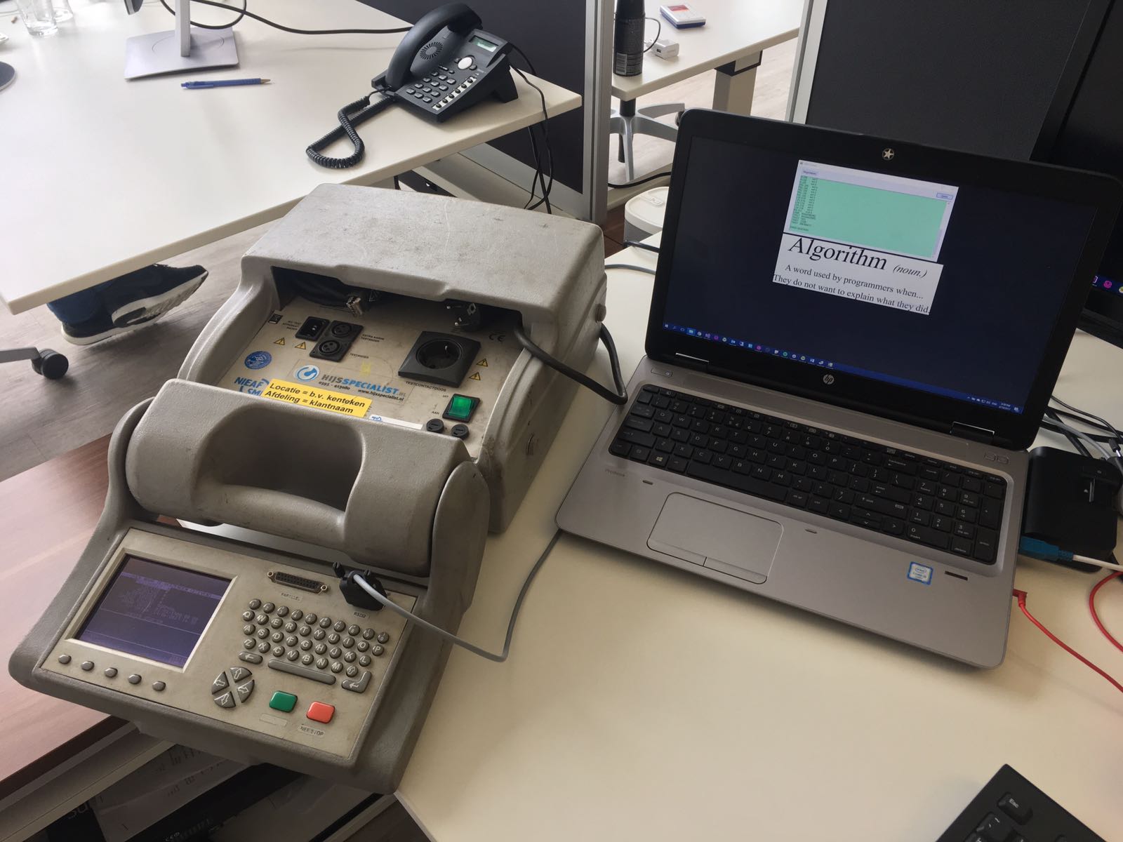 Koppelen met testapparatuur – Idee101